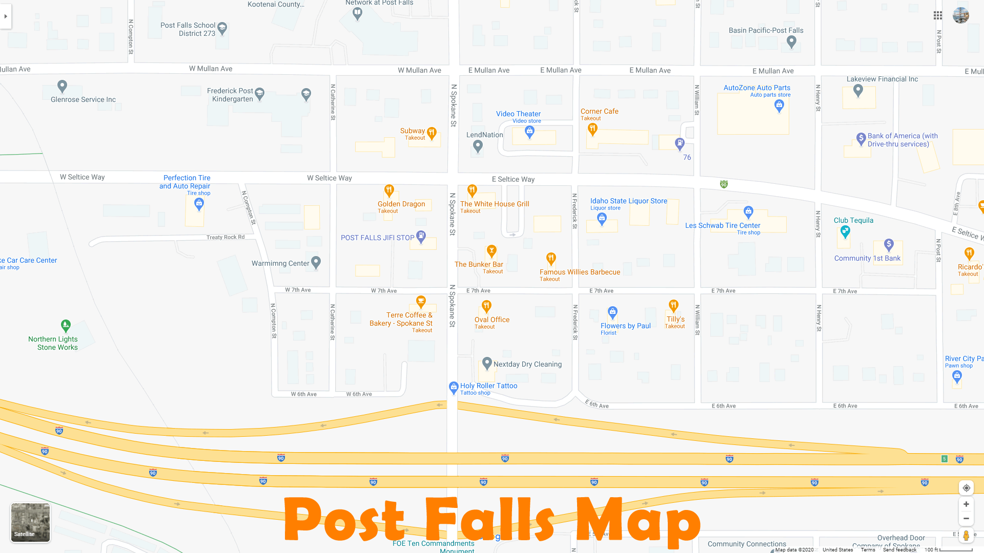 Post Falls Idaho Map Post Falls Idaho Map